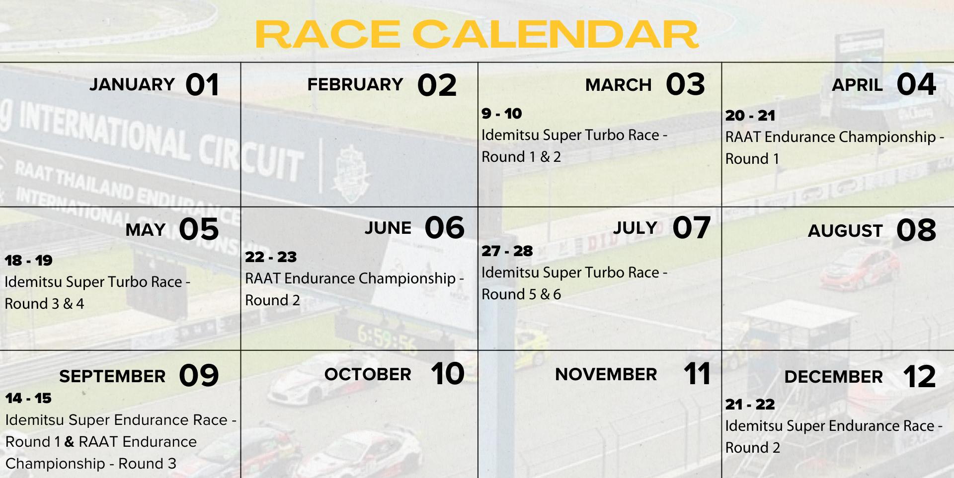 Thailand Super Turbo, Super Endurance and RAAT Endurance Race | GTRadial